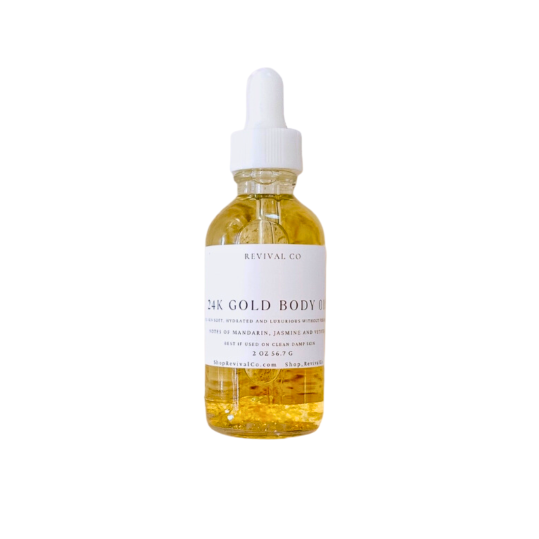 24K Gold Body Oil – Della's